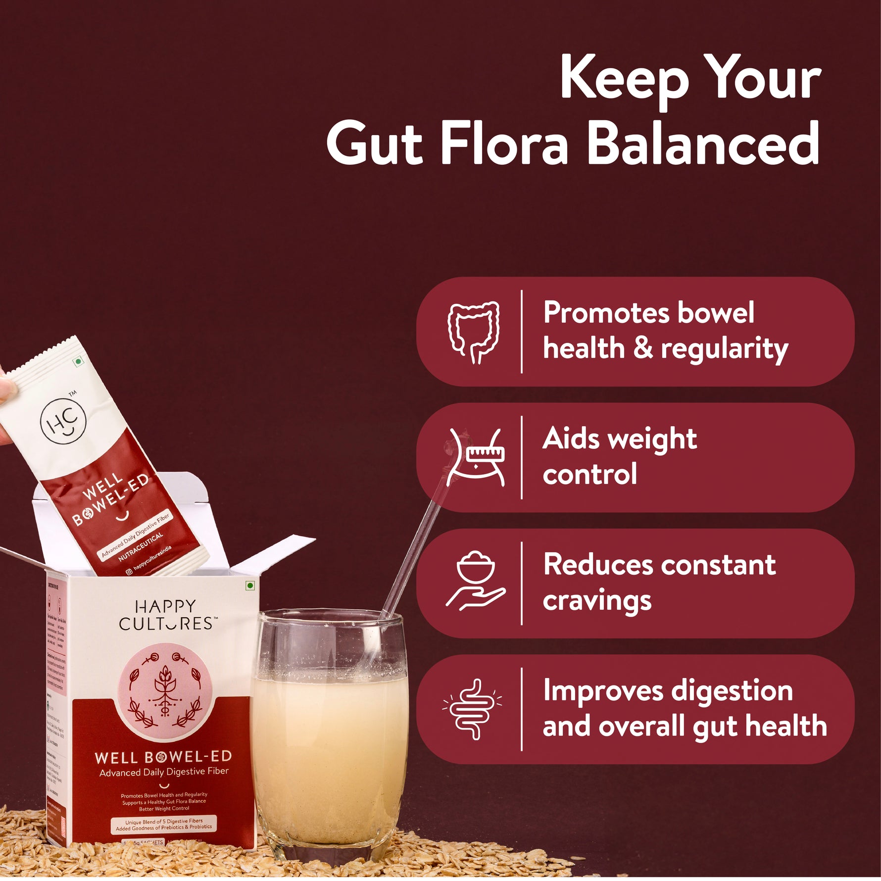 Well Boweled Digestive Fiber Supplement – Happy Cultures